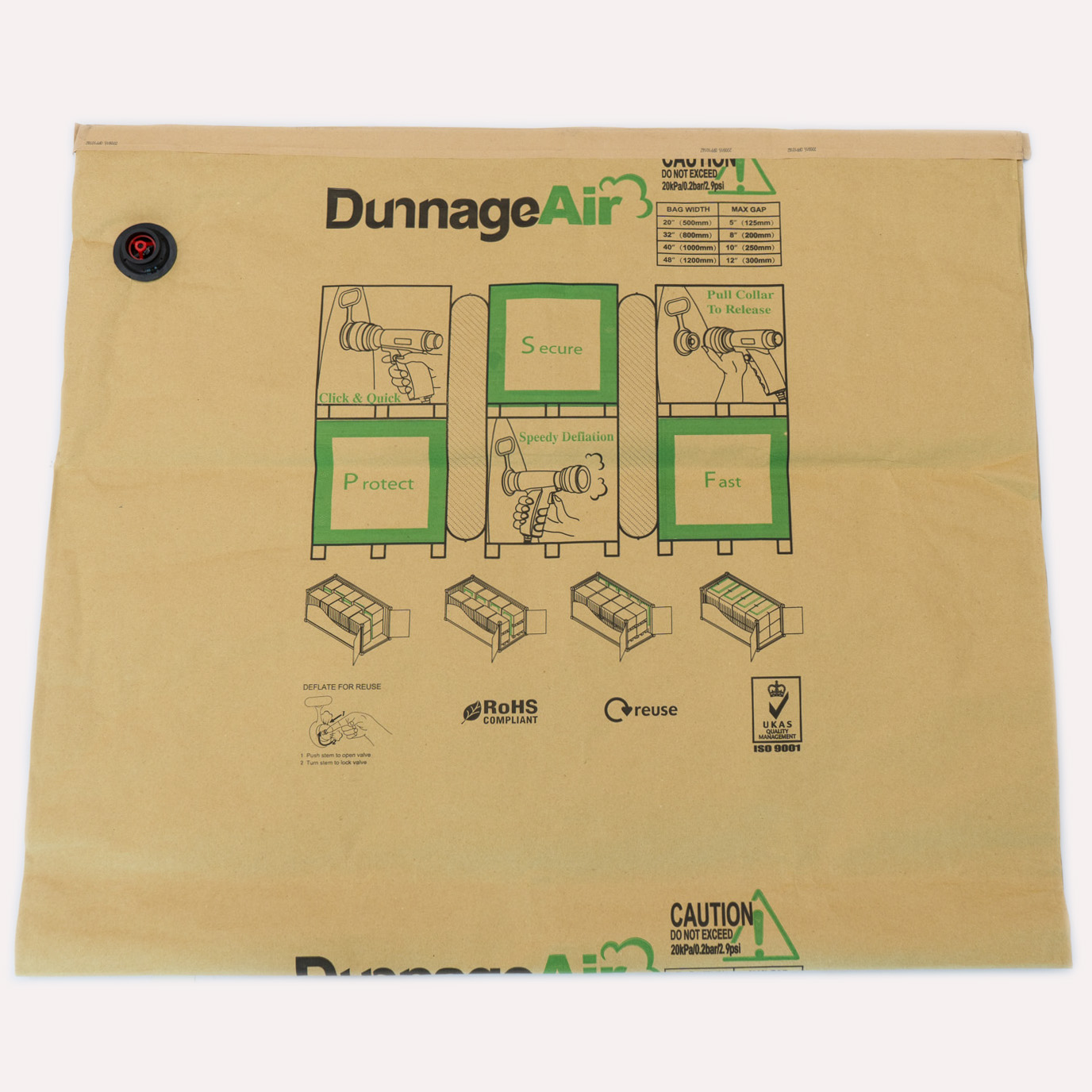 China AAR Verified Industrial Transport Kraft Paper Air Dunnage Bag for ...